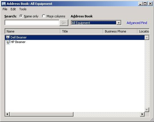 Custom Address List for Equipment Mailboxes | Jaap Wesselius