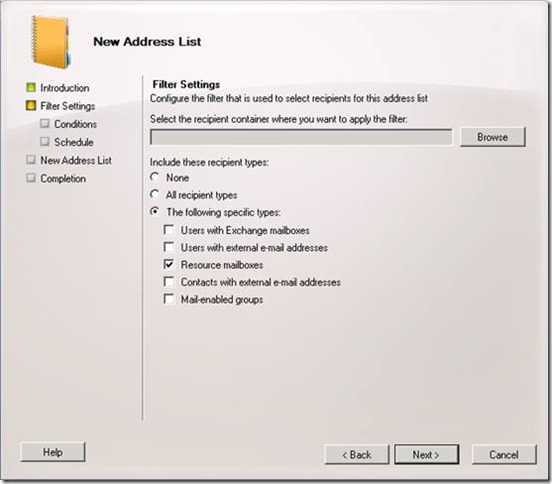 Custom Address List for Equipment Mailboxes | Jaap Wesselius