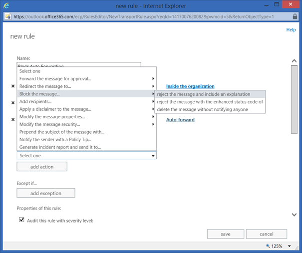 Auto-forward in Office 365 | Jaap Wesselius