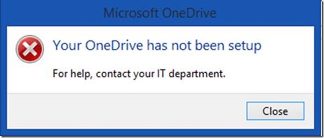 Your OneDrive has not been setup | Jaap Wesselius