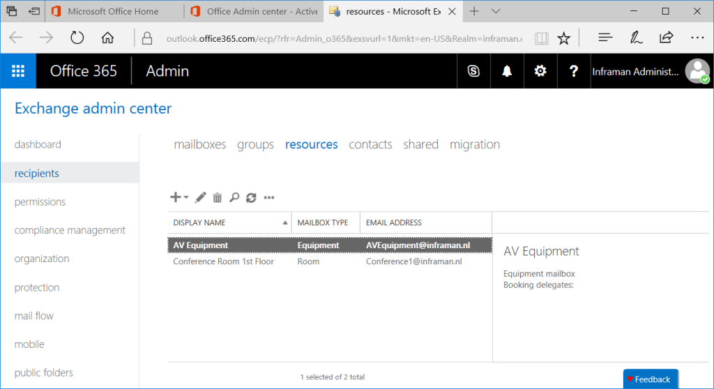 create Shared Mailbox in Exchange Hybrid | Jaap Wesselius