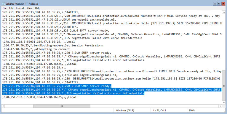Exchange Hybrid TLS negotiation failed with error NoCredentials | Jaap ...