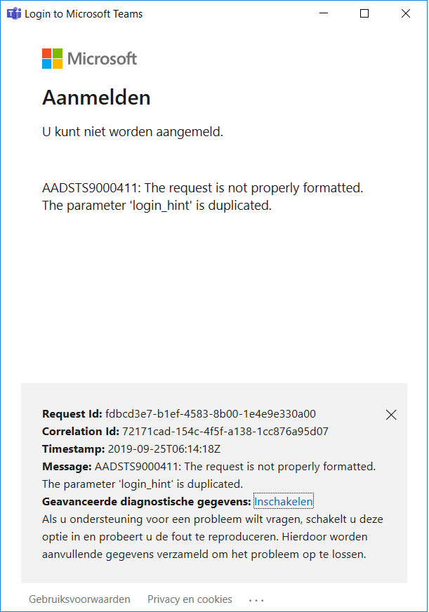 The request is not properly formatted | Jaap Wesselius