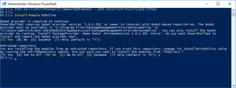 Install-Module MSOnline fails with unable to download from URI | Jaap ...