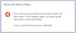 Office Online server – Sorry there was a problem and we can’t open this ...