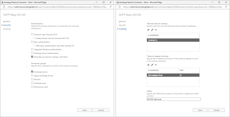 Exchange 2016 and Exchange 2019 SMTP Relay | Jaap Wesselius