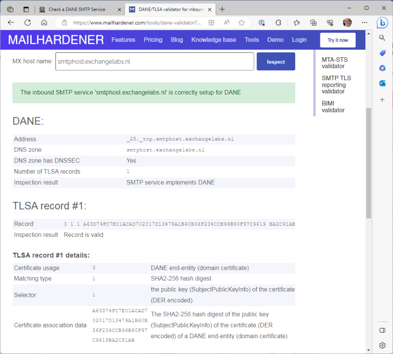 DNSSEC and DANE support in Exchange server and Exchange Online | Jaap ...