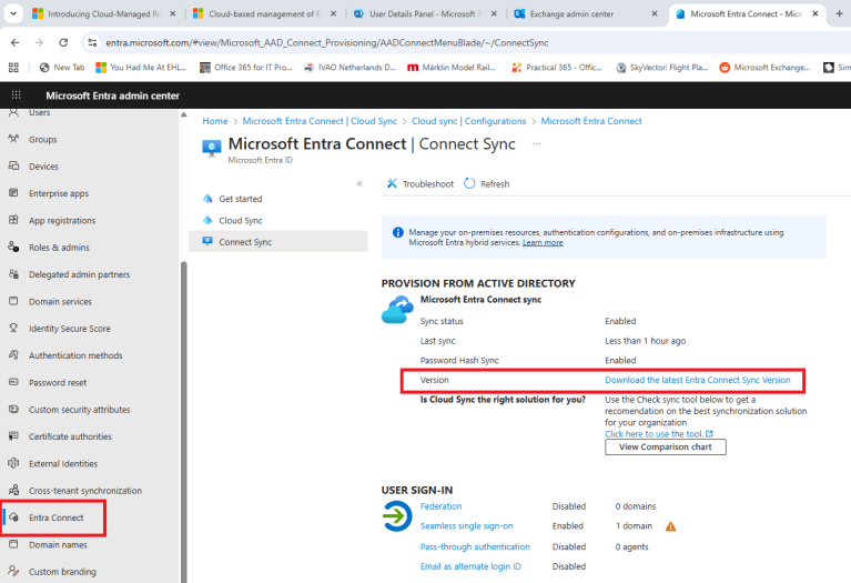 Upgrade Entra Connect Sync to version 2.5.76.0 | Jaap Wesselius